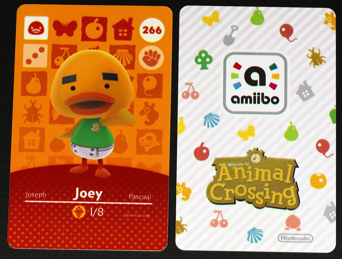 Joey #266 Animal Crossing Amiibo Card – Villager Cards